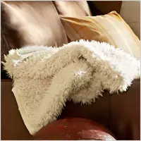 Faux fur throw