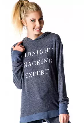 Wildfox Couture Midnight Atıştırmalık Uzmanı Çingene Hoodie