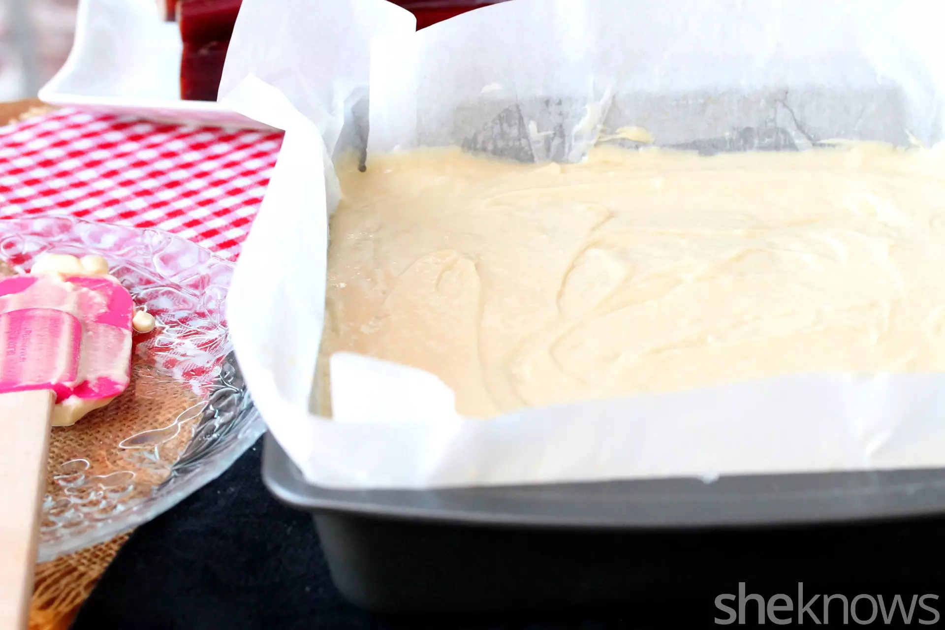 koekbeslag in pan